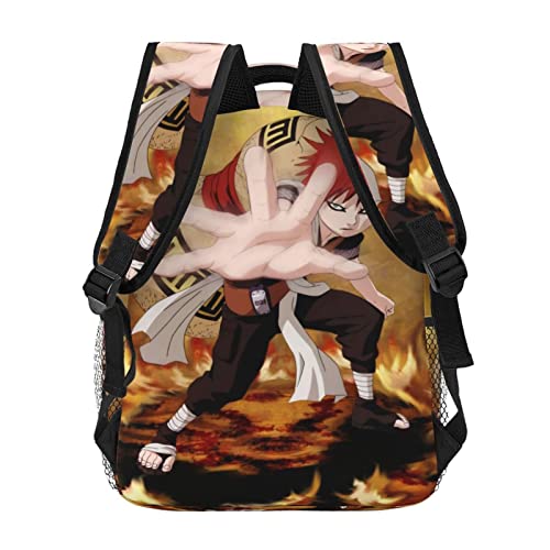 Gaara Backpack anime Casual Versatile Multi Pocket Backpack 16"