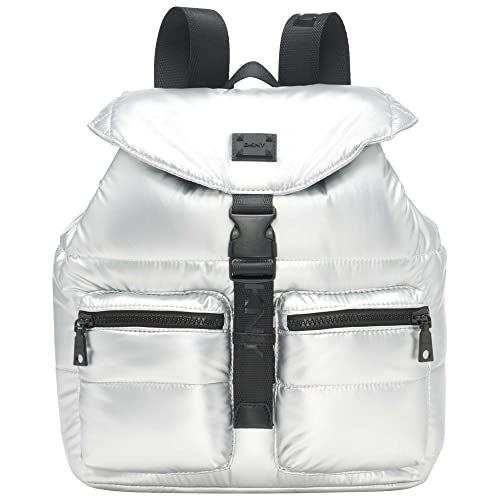 DKNY Avia Backpack, Silver/Black