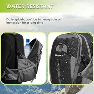 WOVOKA Hiking Backpack 40L Water Resistant Lightweight Travel Backpack Camping Outdoor Sport Backpacks for Men Women (Black)