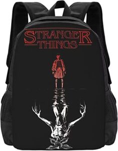 stranger things movie backpack school bag lightweight travel laptop backpack for back to school teens elementary middle school bookbag