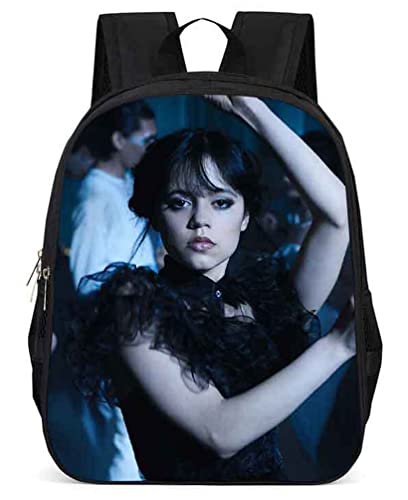 Paroiluse Wednesday Addams Backpack Nevermore SchoolBag Bookbags Casual Daypack Laptop Travel Backpacks for Boys girls (Style 4, One Size)