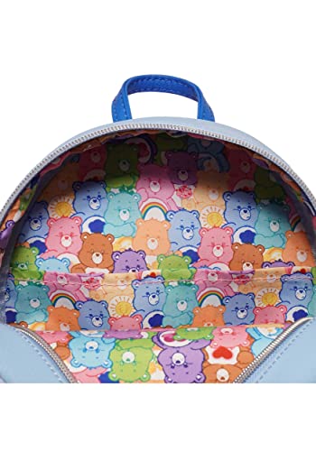 Care Bears Grumpy Bear Flocked Mini-Backpack - Entertainment Earth Exclusive