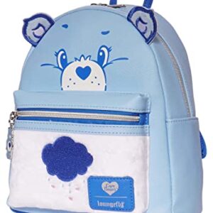 Care Bears Grumpy Bear Flocked Mini-Backpack - Entertainment Earth Exclusive