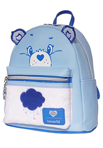 Care Bears Grumpy Bear Flocked Mini-Backpack - Entertainment Earth Exclusive