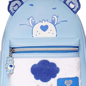 Care Bears Grumpy Bear Flocked Mini-Backpack - Entertainment Earth Exclusive