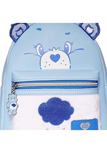 Care Bears Grumpy Bear Flocked Mini-Backpack - Entertainment Earth Exclusive