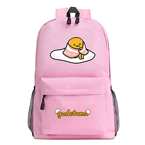 Himoop Students Classic Basic School Backpack Gudetama Casual Daypacks Large Durable Rucksack for Boys Girls