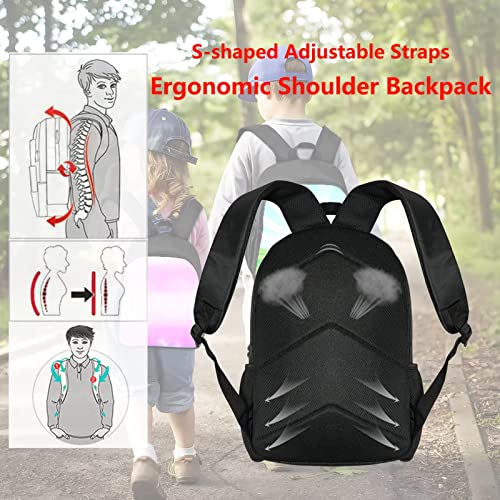 Teens Game Backpack Travel Laptop Backpack 3D Printed Cartoon Dayback Sports Bag for Gift Bookbag with Pencil Case - 11