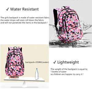 Kids School Bag with Lunch Bag and Pencil Case Elementary School Backpacks for Teen Girls 3 in 1 Backpack Sets