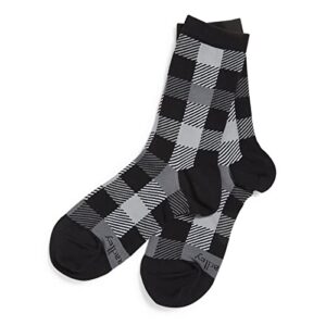 vera bradley womens crew socks, kingbird plaid, one size us