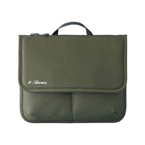 lihit lab tablet sleeve with pockets, 11.5 x 1 x 9.5, army green (a7767-22)