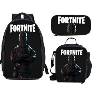 study 3-piece school bag backpack, suitable for teenagers boys and girls travel study backpack and lunch box and pencil bag