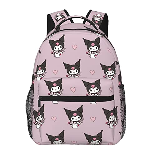 Zqiyhre Kuro Backpack Print Cartoon Small Laptop Backpack School Backpack for Teens