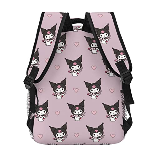 Zqiyhre Kuro Backpack Print Cartoon Small Laptop Backpack School Backpack for Teens