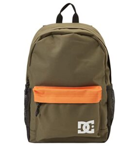 dc shoes backsider seasonal 4, men’s skate lifestyle backpack, ivy green orange, one size, skate lifestyle backpack