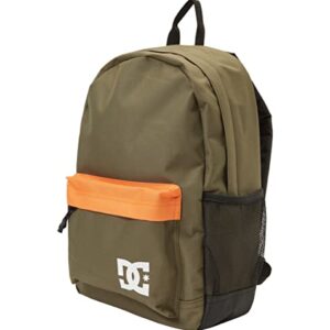 DC Shoes Backsider Seasonal 4, Men's Skate Lifestyle Backpack, Ivy Green Orange, One Size, Skate Lifestyle Backpack