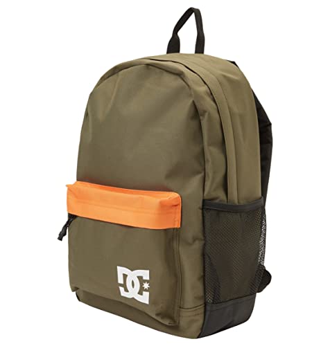 DC Shoes Backsider Seasonal 4, Men's Skate Lifestyle Backpack, Ivy Green Orange, One Size, Skate Lifestyle Backpack