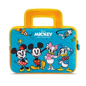 pebble gear disney mickey and friends carry bag – universal neoprene kids carry bag in disney mickey and friends-design, for 7″ tablets (fire 7 kids edition, fire hd 8 case), durable zip