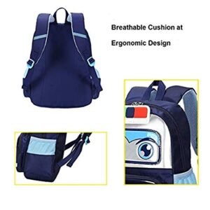 Kids Toddler Police Car Backpack, Small School Bag Preschool Kindergarten Bookbags for Boys Girls