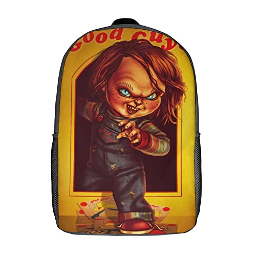 Lybaihosi Childs Play Chucky Fashion Laptop Backpack Comfort Backpack Casual Sports 3D Print Lightweight Rucksack Daypack - 17 Inch