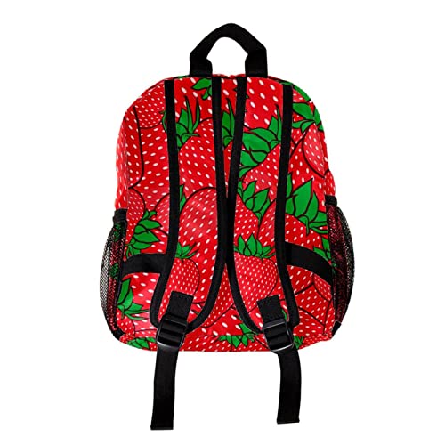 Small Travel Bag Book Bag Casual Daypack Backpacks fruit pattern strawberry