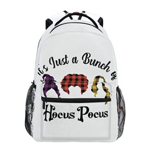 swadaza halloween school backpack hocus pocus school book bags bookbags, travel laptop backpack college school computer bag hiking camping casual daypack