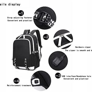 Joyee Anime Basketball Cosplay Backpack with USB Charging port for Teen. (6)