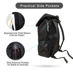 Rucksack Backpack for Travel College Hiking Camping Large Outdoor men women lightweight Daypack Black