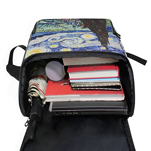 Travel Backpack Van Gogh The Starry Night Beach Gym Backpack For Men Or Women Outdoor Sports Big Carry On Bag