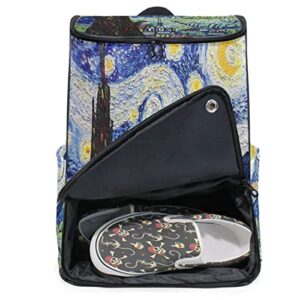 Travel Backpack Van Gogh The Starry Night Beach Gym Backpack For Men Or Women Outdoor Sports Big Carry On Bag