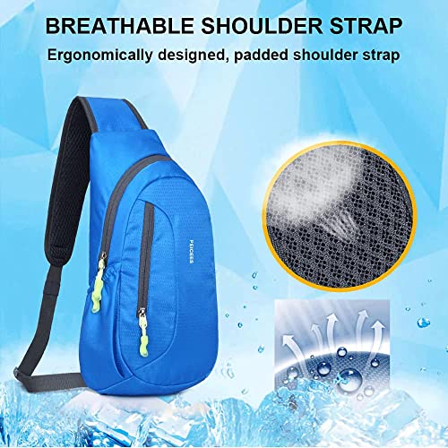 Peicees Sling Bags For Men Women Chest Bag Small Shoulder Bag Crossbody Bag For Hiking…