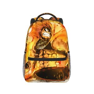 Fairy Tail Natsu Anime Backpack Leisure Laptop Backpack Girl Boy Lightweight Bag Travel Backpack Men And Women