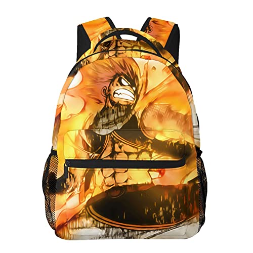 Fairy Tail Natsu Anime Backpack Leisure Laptop Backpack Girl Boy Lightweight Bag Travel Backpack Men And Women