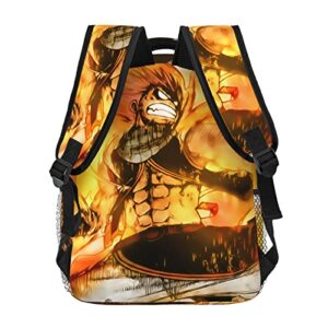 Fairy Tail Natsu Anime Backpack Leisure Laptop Backpack Girl Boy Lightweight Bag Travel Backpack Men And Women