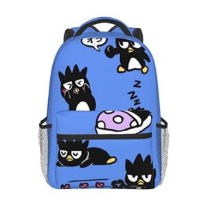 cartoon backpack bookbags daypack badtz-maru laptop bookbag shoulder travel sports hiking camping daypack for men women