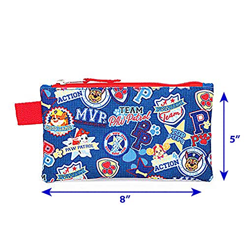 RALME Paw Patrol Backpack 5 Pc. Set for Boys & Girls, 16 in. Skye & Friends Backpack w/Paw Patrol Lunch Bag & Pencil Case