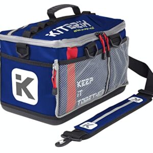 KITBRIX 3 Kit Bag Bundle - Gray, Red & Navy - Swimming, Cycling, Triathlon, Soccer, Gym, MMA, Running, Gym, Football, Soccer, Triathlon Transition, Obstacle Course Racing x3 Bag Set