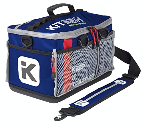 KITBRIX 3 Kit Bag Bundle - Gray, Red & Navy - Swimming, Cycling, Triathlon, Soccer, Gym, MMA, Running, Gym, Football, Soccer, Triathlon Transition, Obstacle Course Racing x3 Bag Set