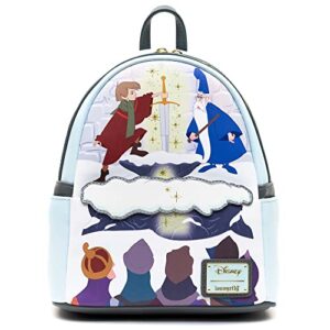 loungefly disney sword in the stone mini backpack