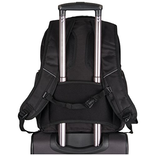 HERITAGE TRAVELWARE Travelier Dual Compartment Checkpoint-Friendly 17" Laptop Business Backpack, Black, One Size