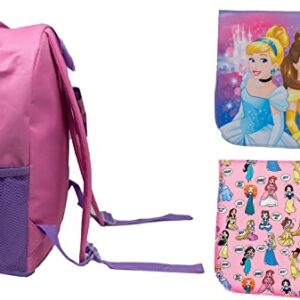 POMPIN Bags Disney Princess Interchangeable Kids Backpack | Disney Princess Backpack - Includes (2) Double Sided Image Panels For 4 Unique Looks