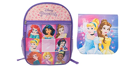 POMPIN Bags Disney Princess Interchangeable Kids Backpack | Disney Princess Backpack - Includes (2) Double Sided Image Panels For 4 Unique Looks