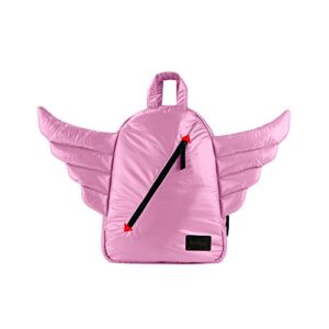 7am voyage backpack – wings backpack for toddler, snack travel bag, cute & casual little school bag for preschool (blush)