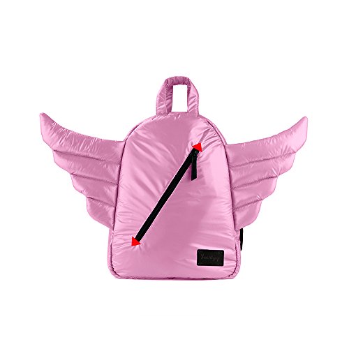 7AM Voyage Backpack - Wings Backpack for Toddler, Snack Travel Bag, Cute & Casual Little School Bag for Preschool (Blush)