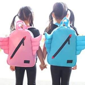 7AM Voyage Backpack - Wings Backpack for Toddler, Snack Travel Bag, Cute & Casual Little School Bag for Preschool (Blush)