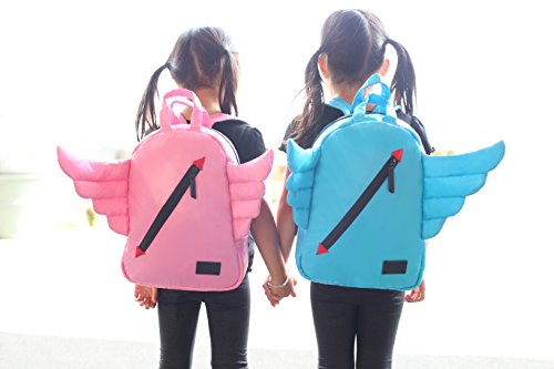 7AM Voyage Backpack - Wings Backpack for Toddler, Snack Travel Bag, Cute & Casual Little School Bag for Preschool (Blush)