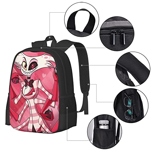 Hazbin Hotel Angel Dust Backpack For Men Women Lightweight Backpack Traveling Laptop Backpack