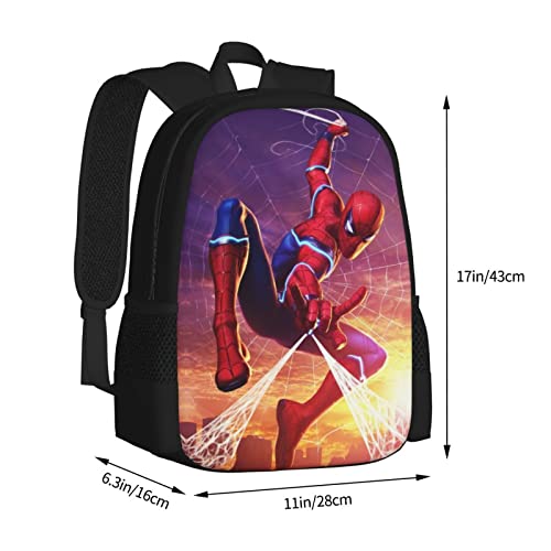 Youth 17inch Backpack Cartoon Large Capacity Casual Daypack Travel Bag Laptop Backpack Bookbag For Teens with Storage Bag