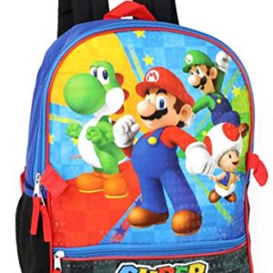 Nintendo Boys' Mario Backpack with Lunch, Blue, One Size