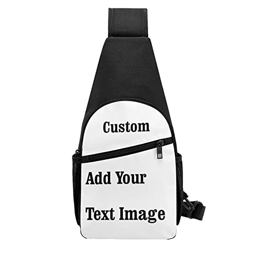 Custom Chest Bags Sport Shoulder Crossbody Backpack With Your Text Image Travel Daypack For Men Women Personalized Gifts